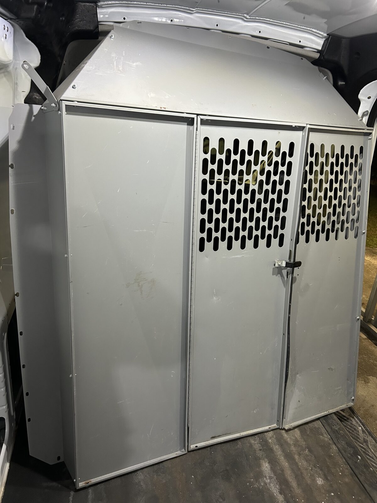 Steel partition with door/lock for ford transit mid-roof cargo van ...